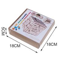 China INS Nordic Wooden Block Puzzle Toys 3d Wooden Puzzle Box Mechanical for sale