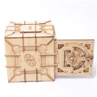 China INS Nordic Wooden Block Puzzle Toys 3d Wooden Puzzle Box Mechanical for sale
