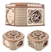 China Gift 23.5cm Mechanical Wooden Block Puzzle Toys Small Wooden Jewelry Box for sale
