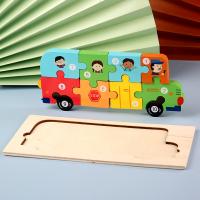 China Montessori Spelling Wooden Block Puzzle Cube 0.9cm Educational for sale