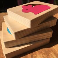 China Jigsaw Animal Wooden Building Blocks For Kids Puzzle Block Toy ISO9001 for sale