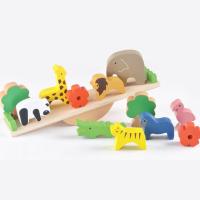 China 16CM Cute Educational Wooden Blocks Toys Wooden Building Blocks Set for sale