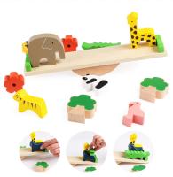China 16CM Cute Educational Wooden Blocks Toys Wooden Building Blocks Set for sale