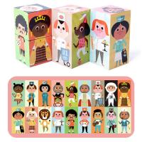 China Particles Combination 5cm Puzzle Blocks Wooden Toys For Toddlers for sale