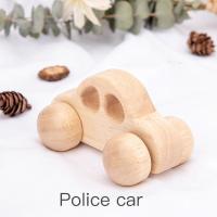 China Beech Unisex ISO9001 Wooden Car Toy Police Montessori for sale