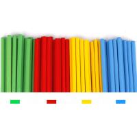 China Number Digital 23cm Wooden Math Toy Montessori Counting Blocks Non Toxic for sale