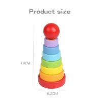 China 5.51in Wooden Montessori Baby Toys Beech Wood Teether for sale