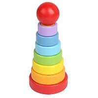 China 5.51in Wooden Montessori Baby Toys Beech Wood Teether for sale