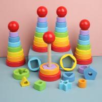 China 5.51in Wooden Montessori Baby Toys Beech Wood Teether for sale