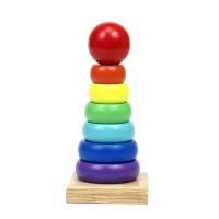 China 5.51in Wooden Montessori Baby Toys Beech Wood Teether for sale