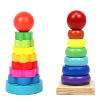 China 5.51in Wooden Montessori Baby Toys Beech Wood Teether for sale