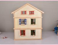 China Kids DIY 55.5cm Garage Mini Dollhouse Furniture Wooden Miniature Dollhouse for sale