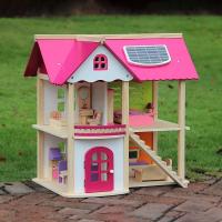 China Children ISO9001 Castle Wooden Doll House Toys  Dream House for sale