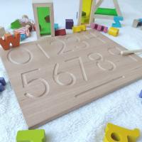 China Alphabets Board 29cm Wooden Math Toy Counting Teaching Language for sale