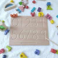 China Alphabets Board 29cm Wooden Math Toy Counting Teaching Language for sale