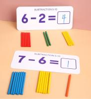 China Nontoxic 15cm Montessori Counting Board Wooden Multiplication Board for sale