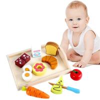 China Water Paint 1.94in Wooden Fruit Cutting Set Kitchen Role Play for sale