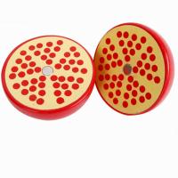 China Magnetic 10.5cm Wooden Fruit Cutting Set Wooden Fruit Basket Toy for sale