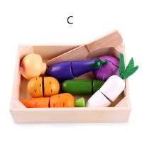 China Cooking Props 5.5cm Wooden Role Play Food Magnetic Fruit Toys for sale