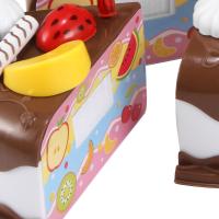China DIY 5.9inch Wooden Fruit Cutting Set Birthday Cake Toy Plastic for sale