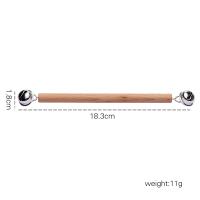 China Graphic Rattles 7Pc Wooden Teether For Baby Wooden Teething Ring for sale