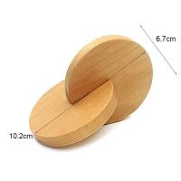 China Handbell  6 Inch Wooden Teethers Safe Tambor Beech Wood Teether for sale