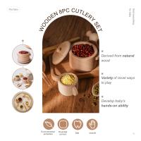 China Tableware 8.9cm Wooden Miniature Kitchen Set Wooden Cooking Set Toy for sale