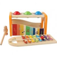 China Eight Notes 15cm Wooden Musical Toys Wooden Xylophone Baby for sale
