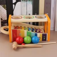 China Eight Notes 15cm Wooden Musical Toys Wooden Xylophone Baby for sale