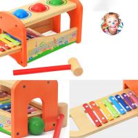 China Eight Notes 15cm Wooden Musical Toys Wooden Xylophone Baby for sale