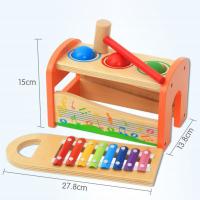 China Eight Notes 15cm Wooden Musical Toys Wooden Xylophone Baby for sale