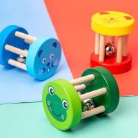 China Montessori Rattle 1.9in Wooden Musical Toys Baby Wooden Instrument Set for sale