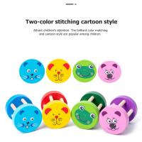 China Montessori Rattle 1.9in Wooden Musical Toys Baby Wooden Instrument Set for sale