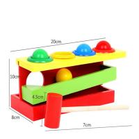 China Piling Hand 10cm Shape Matching Toy Wooden Musical Instruments for sale