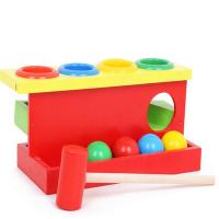 China Piling Hand 10cm Shape Matching Toy Wooden Musical Instruments for sale