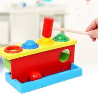 China Piling Hand 10cm Shape Matching Toy Wooden Musical Instruments for sale