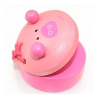 China Castanets 2.5cm Wooden Clapper Toy Handle Musical Instruments for sale