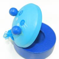China Castanets 2.5cm Wooden Clapper Toy Handle Musical Instruments for sale