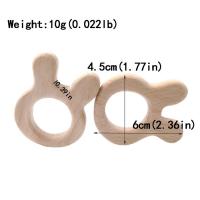 China Beech DIY Personalised Baby Teether Silicone Wooden Necklace Bracelet for sale