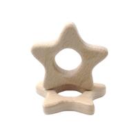 China Beech 2cm Wooden Teething Toy Rabbit 4cm Personalised Wooden Teether for sale
