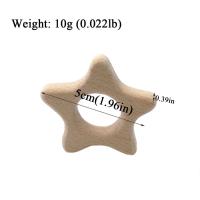 China Beech 2cm Wooden Teething Toy Rabbit 4cm Personalised Wooden Teether for sale