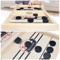 China Puck Unisex Wooden Chess Pieces Ages 4 Wooden Sling Hockey for sale