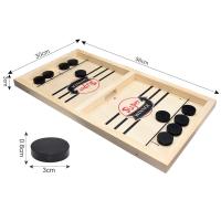 China Puck Unisex Wooden Chess Pieces Ages 4 Wooden Sling Hockey for sale