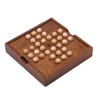 China Solitaire 3.1cm Wooden Chess Pieces Board Set Diamond for sale