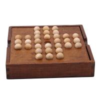 China Solitaire 3.1cm Wooden Chess Pieces Board Set Diamond for sale