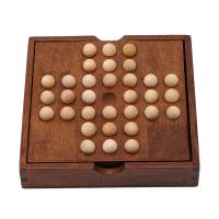 China Solitaire 3.1cm Wooden Chess Pieces Board Set Diamond for sale