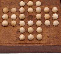 China Solitaire 3.1cm Wooden Chess Pieces Board Set Diamond for sale