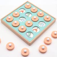 China Montessori 3D Unisex Memory Match Puzzle Game Chess Toy for sale
