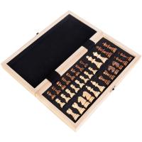 China Checkers 1.97in Large Folding Chess Board Wooden Magnetic Chess Set for sale