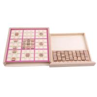 China Beech Checkers 3.8cm Wooden Chess Pieces Folding Wooden Chess Board for sale